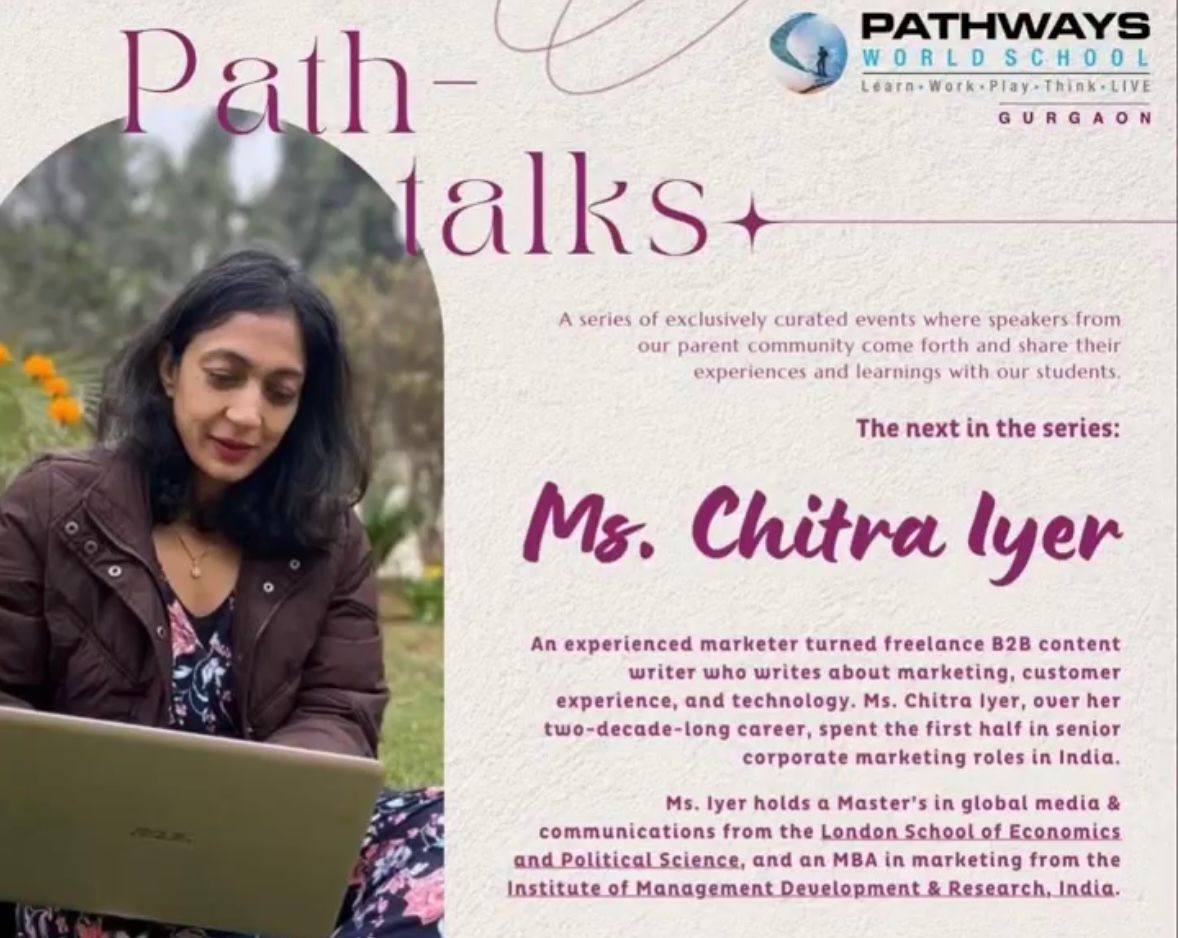 Path Talks Session - Pathways World School Gurgaon