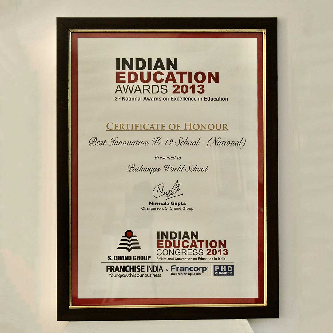 Our Awards, Achievements and Honours - Pathways World School Gurgaon